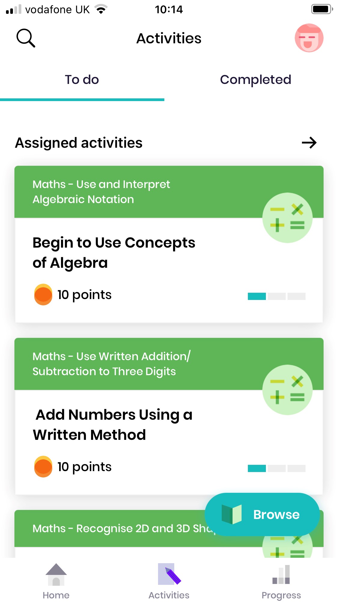 What is the self assign button and how does it work for my child ...